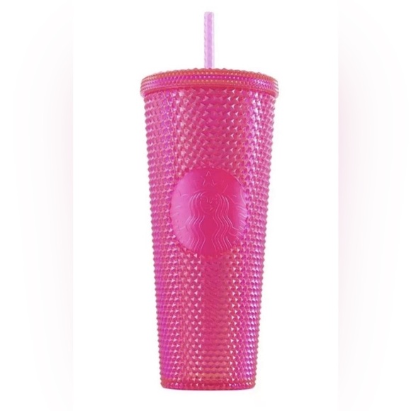 Starbucks | Dining | Starbucks 29 Holiday Studded Tumbler Neon Pink 24 ...